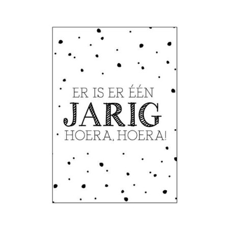 kaart is er een jarig