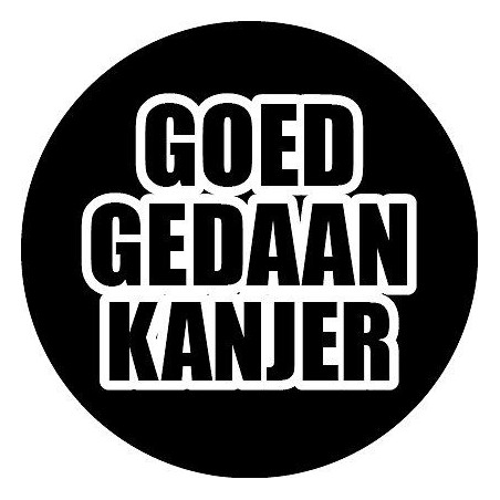 sticker goed gedaan kanjer