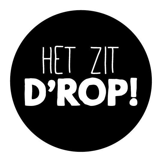 sticker het zit drop