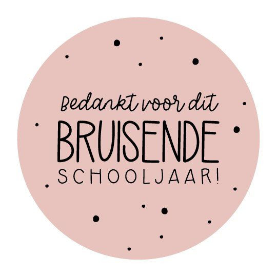 sticker bruisende schooljaar