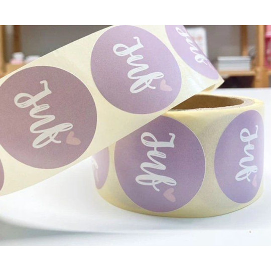 sticker juf lila
