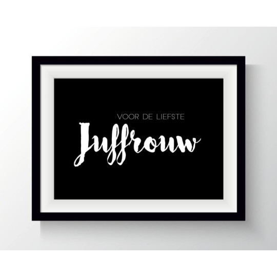 kaart leukste juffrouw